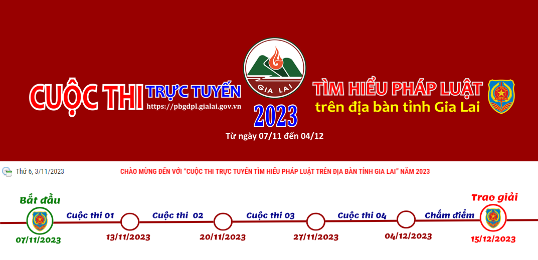 Gia Lai: Phát động, tổ chức Cuộc thi trực tuyến - hưởng ứng “Ngày Pháp luật nước CHXHCN Việt Nam ...